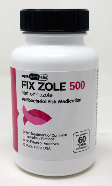 Fix Zole 500 Metronidazole - 500 mg - 60 Count – eFishMox